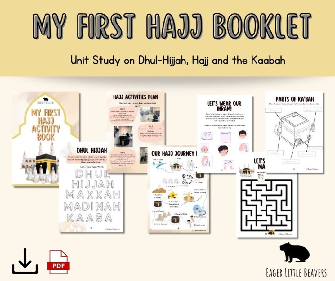 My First Hands-on Hajj Activity Book for Little Muslims (ages 3-6) - Etsy