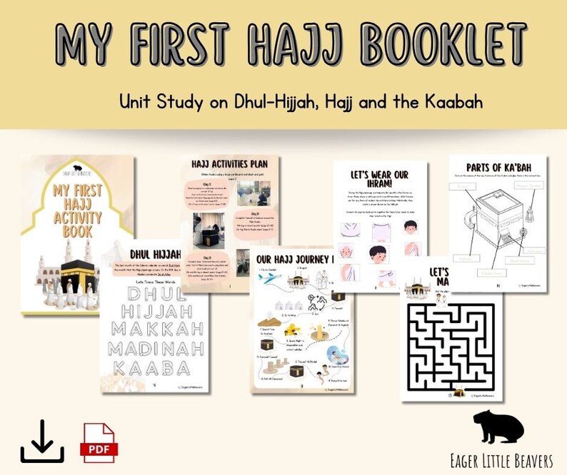 My First Hands-on Hajj Activity Book for Little Muslims (ages 3-6) - Etsy