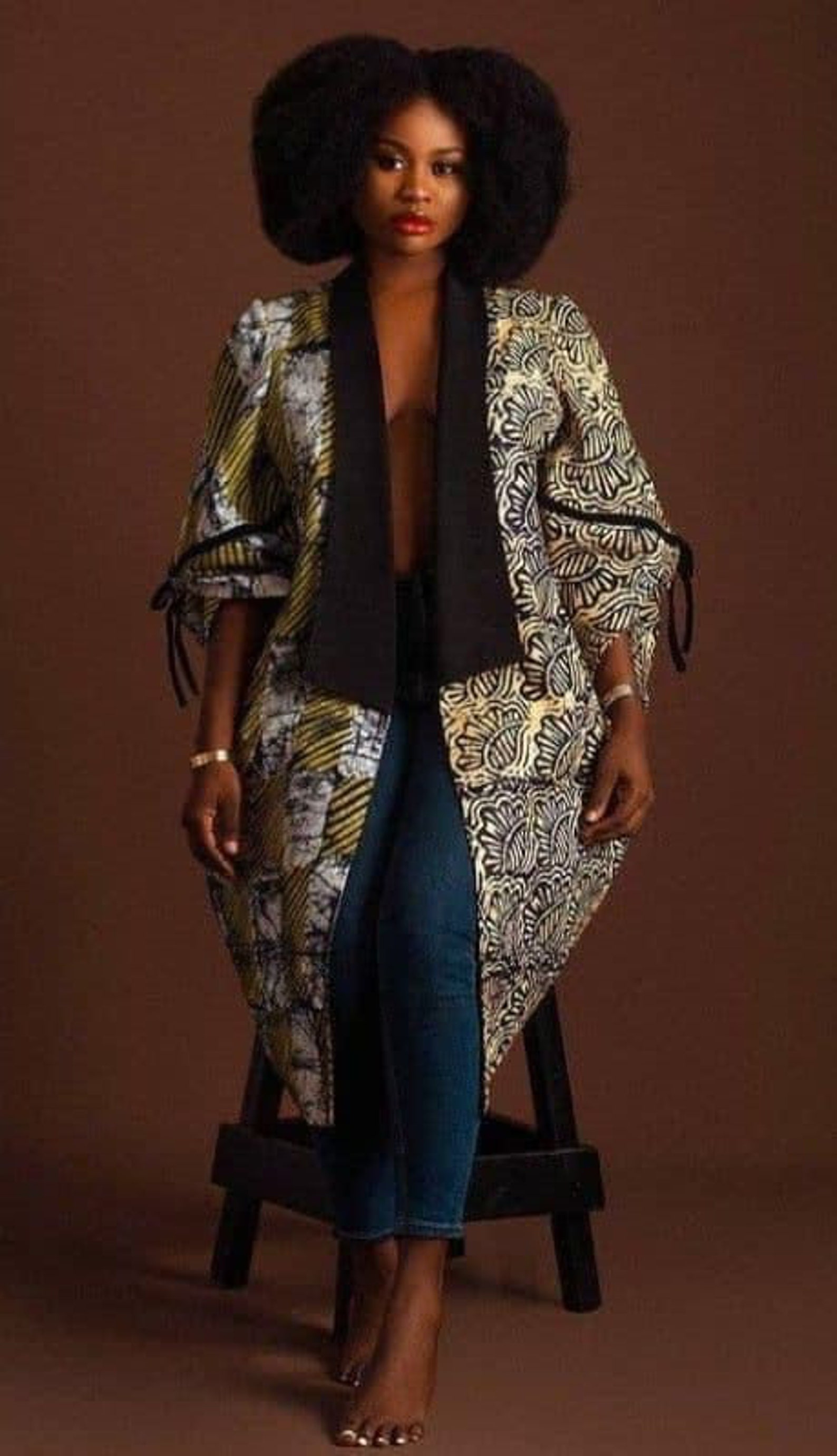 African Kimono Dress,african Print Prom Dress,african Special Occasion ...