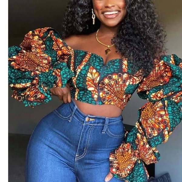 Ankara Crop Top - Etsy