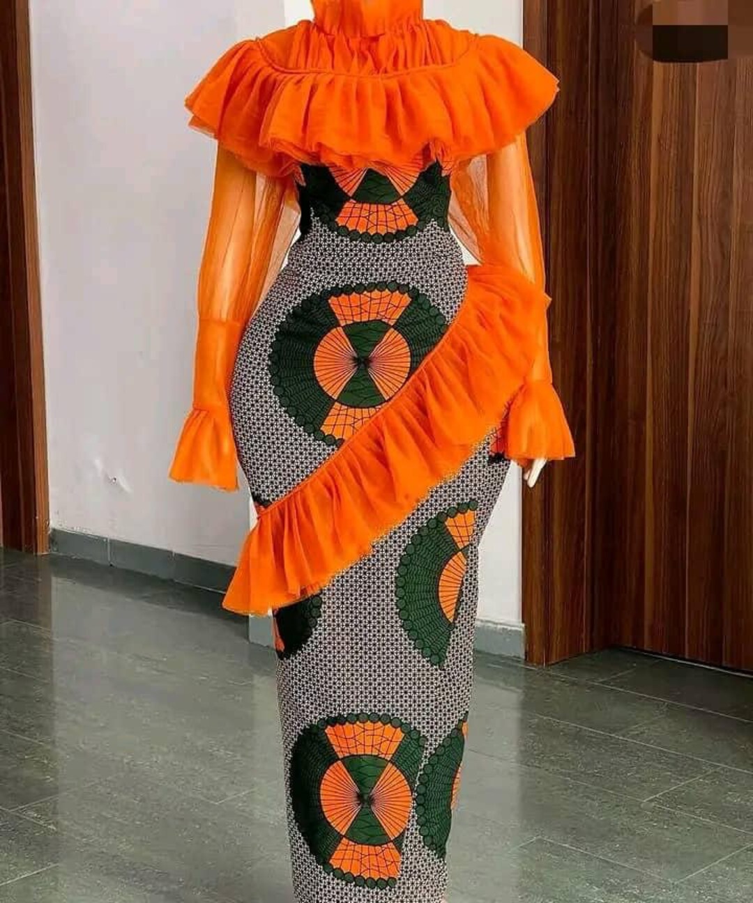 African Mermaid Dress African Print Prom Dress African Special Occasion