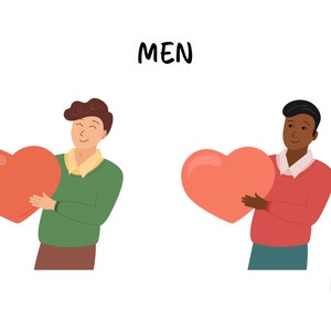 People With Heart Clipart Illustrations | Romantic Couples in Love ...