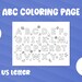 Fun ABC Coloring Page for Kids Printable PDF A4 US Letter Preschool ...