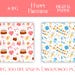 Happy Birthday Digital Paper JPG Cute Bday Patterns Pack | Scrapbooking ...