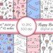 Happy Birthday Digital Paper | Bday JPG Doodle Patterns Collection for ...