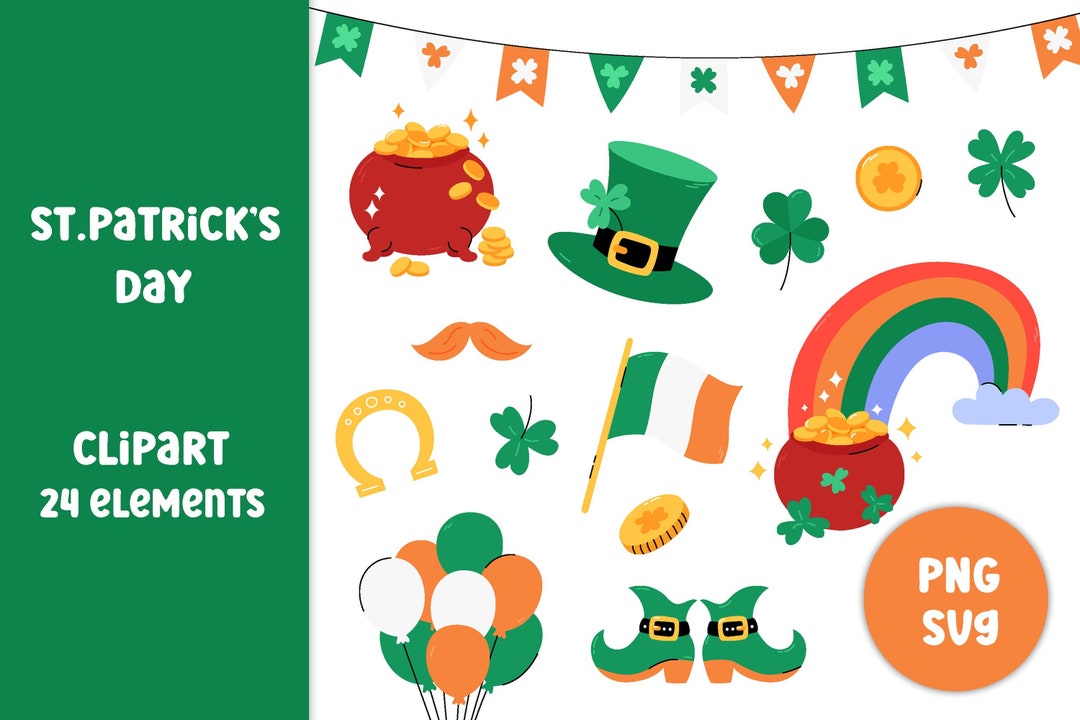 St Patricks Day PNG Clipart Saint Patricks Clip Art Digital Download ...