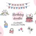 Birthday Clip Art Bundle | PNG Doodle Clipart Elements | Happy Bday ...