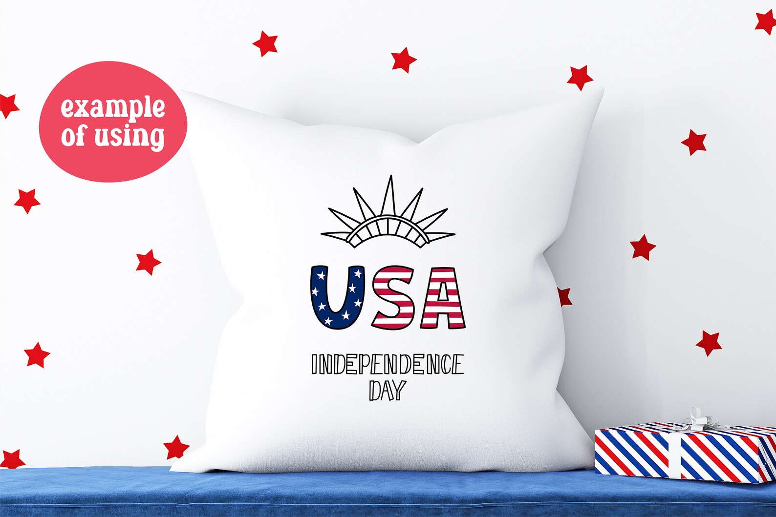 USA Clipart Independence Day PNG Doodle Elements July 4 Cards American ...
