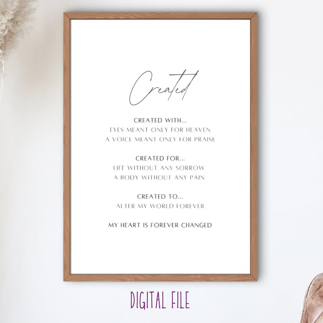 Created Christian Miscarriage Poem Printable - Pregnancy Loss Poem ...