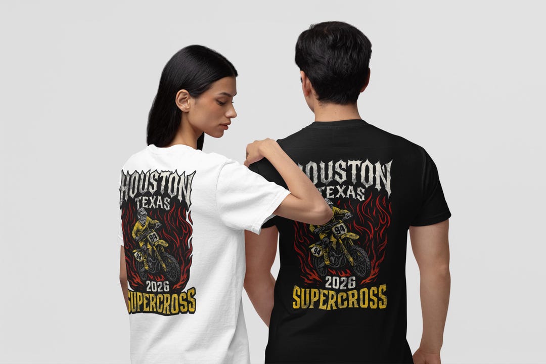 Houston Texas Supercross 2026 Motocross Tee - Etsy