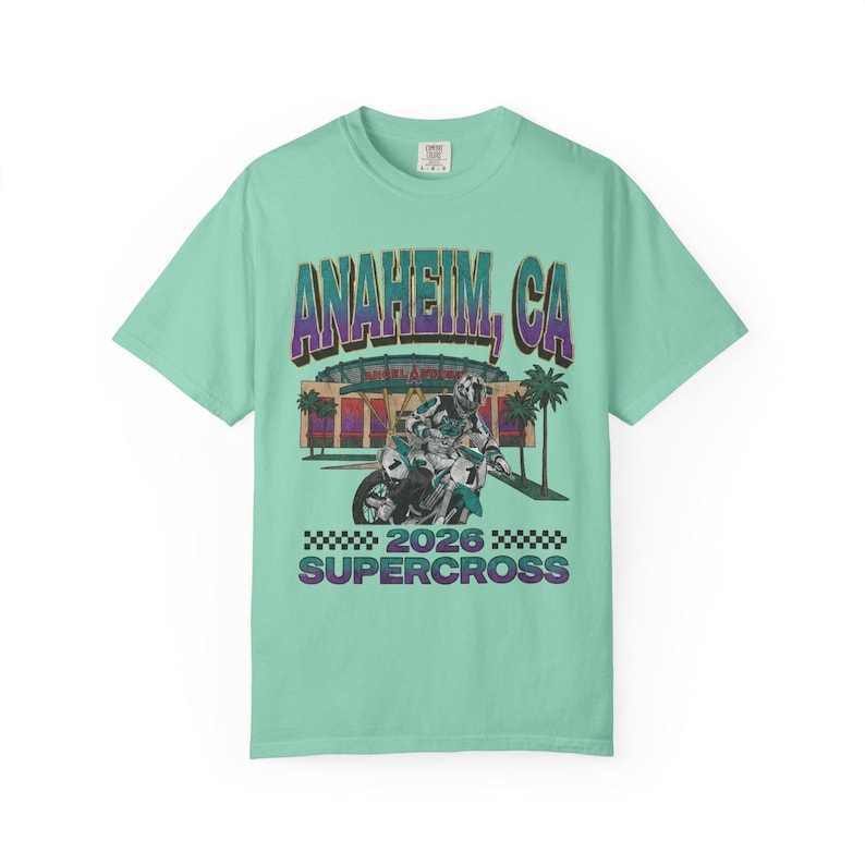 Anaheim, CA Supercross 2026 T-shirt | Motorcycle Racing Graphic Tee - Etsy