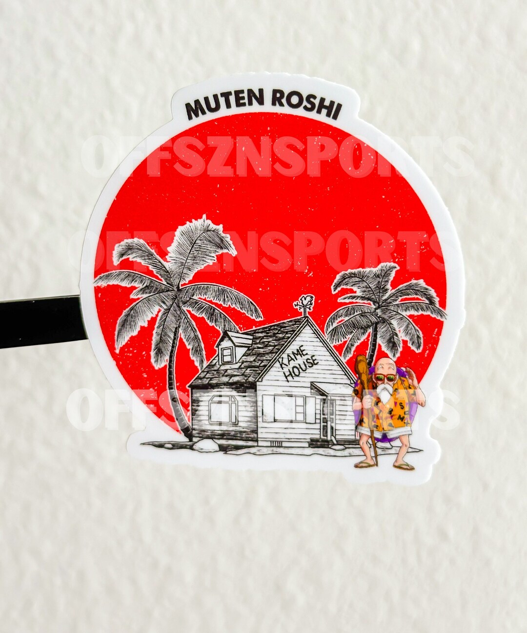 Master Roshi Sticker, Anime, Kame House, Anime Sticker, Roshi, Muten ...
