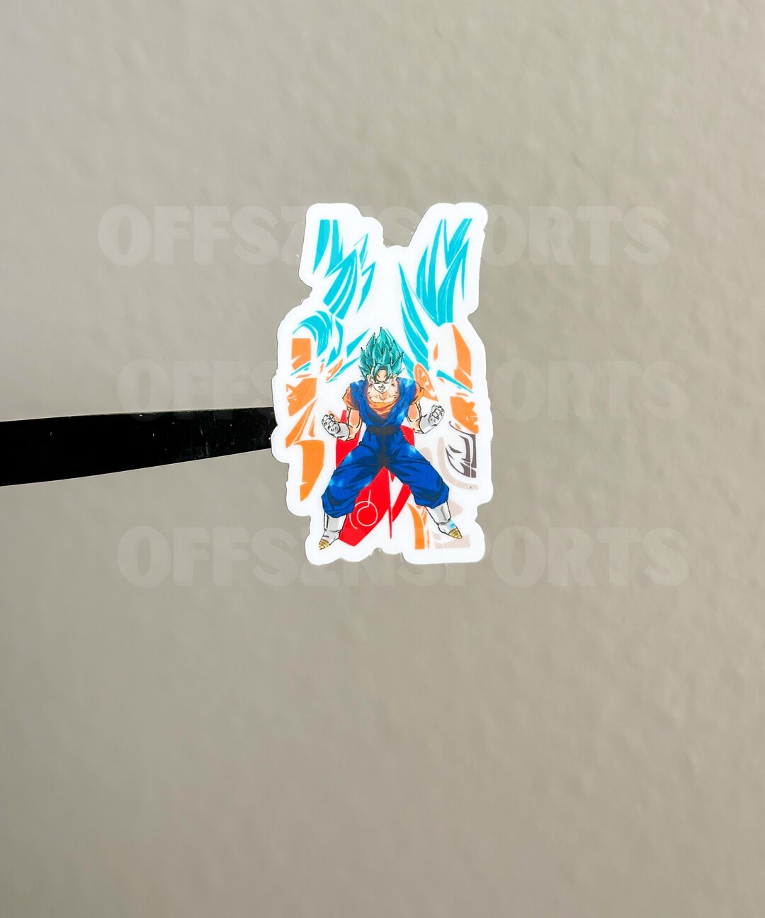 Anime Stickers Dragon Ball Super Saiyan Prince Kakarot Goku and Vegeta ...