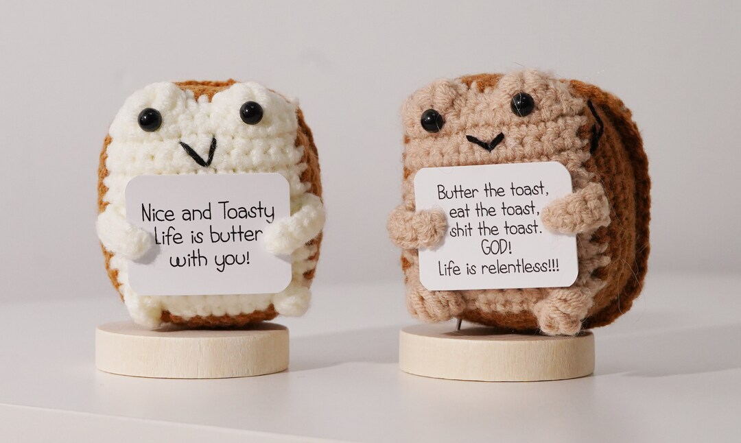 Handmade Crochet Doll Toast-car Decorative Ornaments-favorite Doll ...