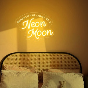 Neon Moon LED Sign: Wild Western Room Decor - Etsy