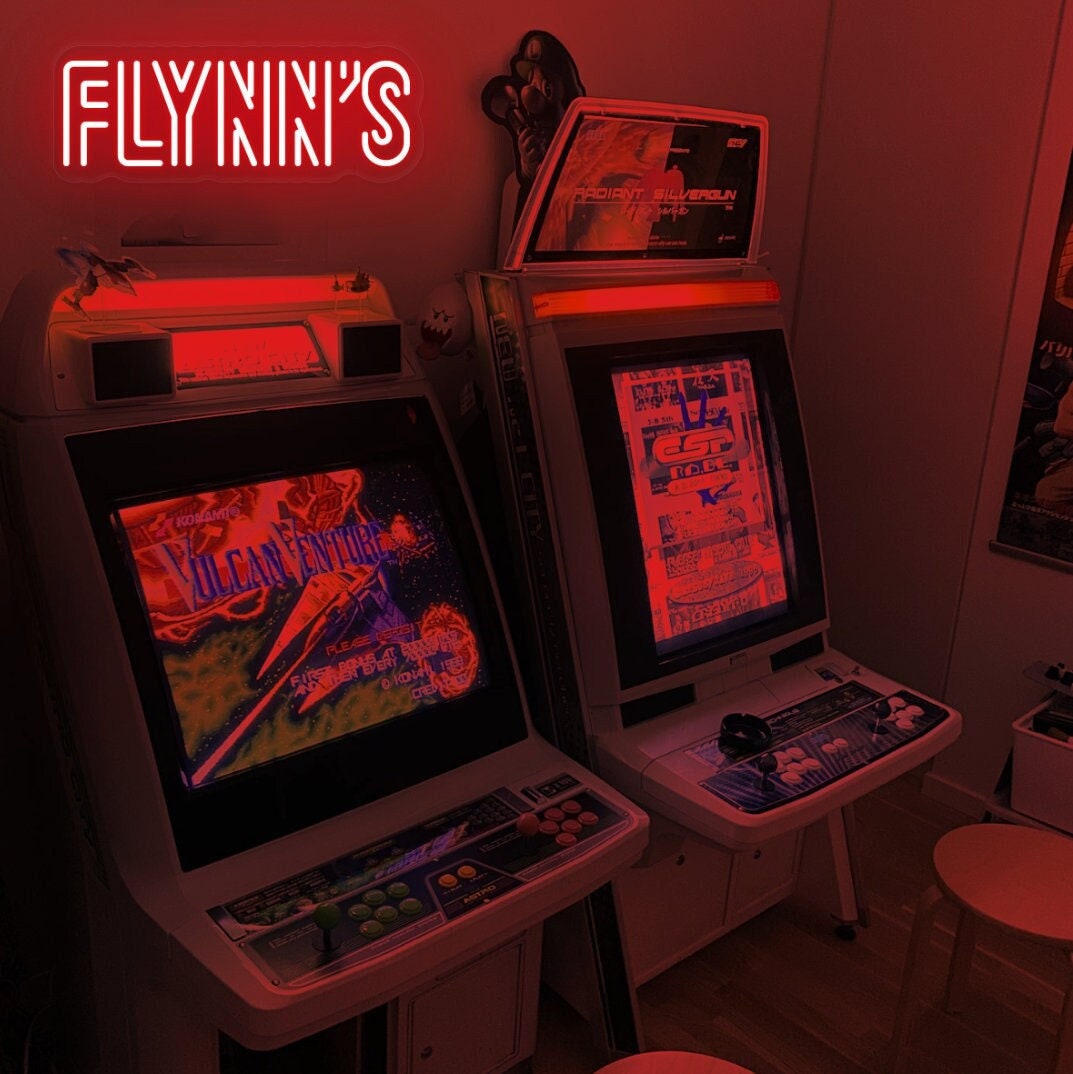 Flynn's Arcade LED Neon Sign, Game Room Neon Sign, Gift for Gamer ...