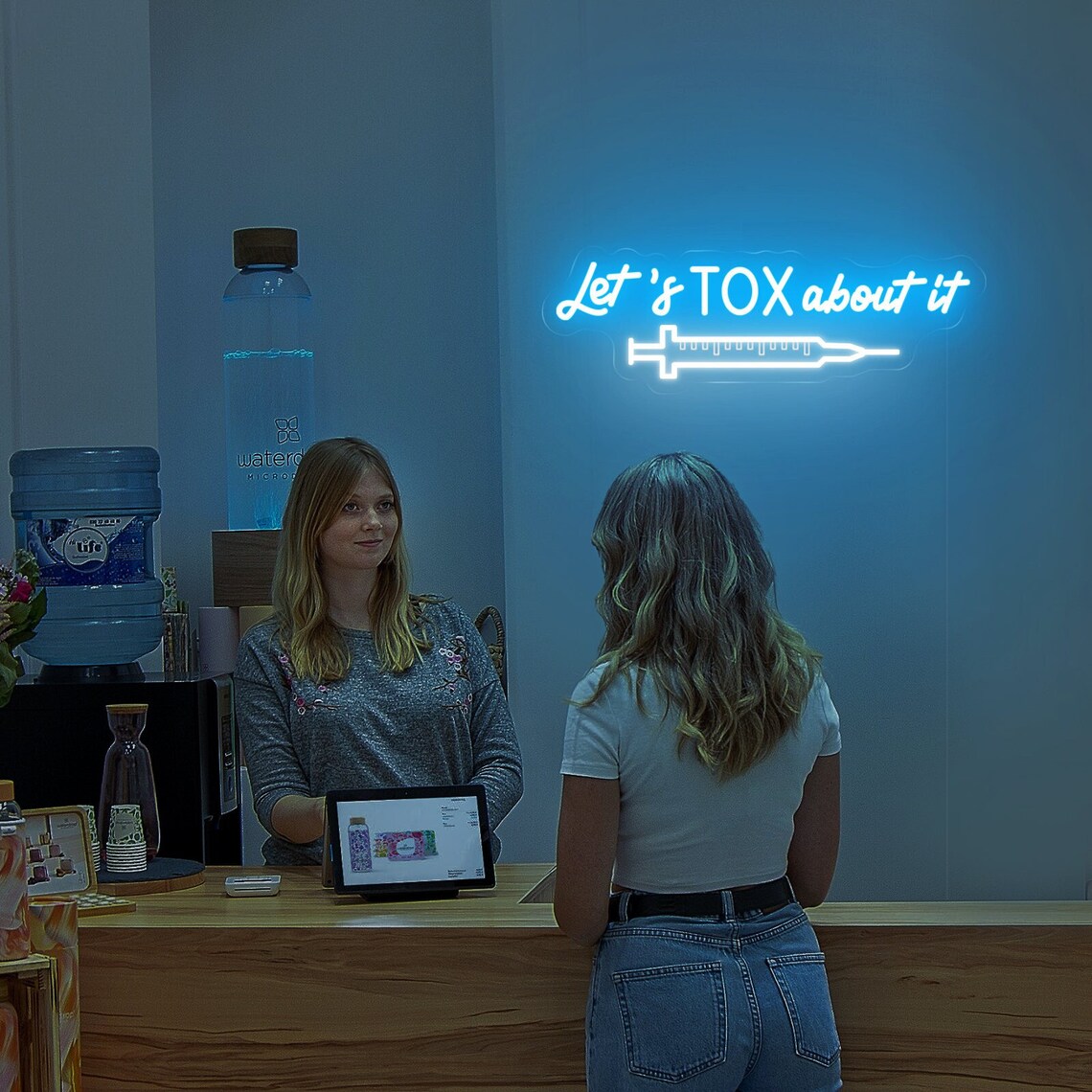 Lets TOX About It, Neon Lights Signs, Botox Sign, Botox Neon Sign, Med ...