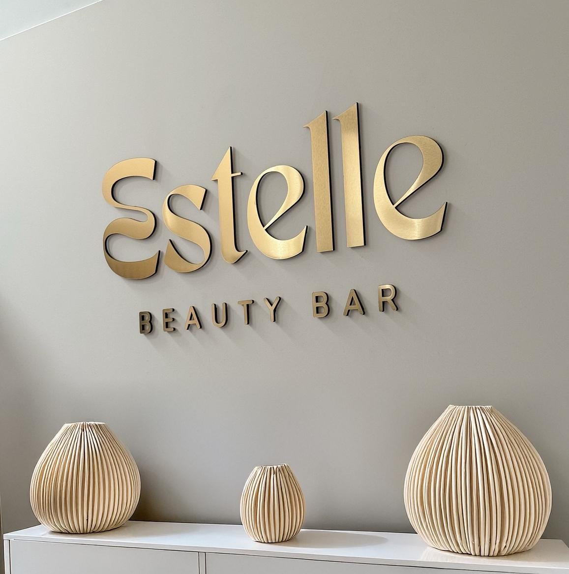 Custom Laser Cut Acrylic 3D Business Sign: Beauty Salon, Clinic ...