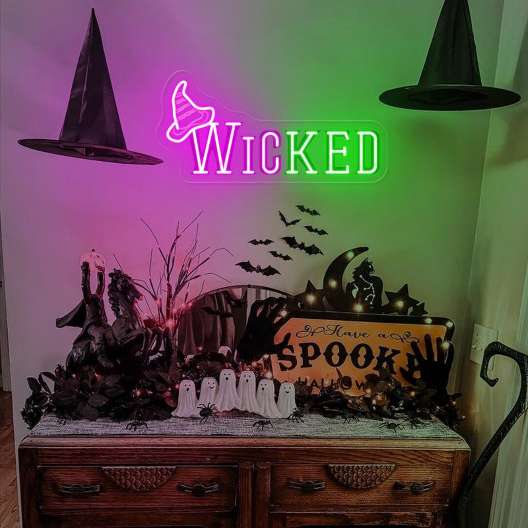 Wicked LED Neon Sign, Halloween Decor, Girl Room Decor - Etsy
