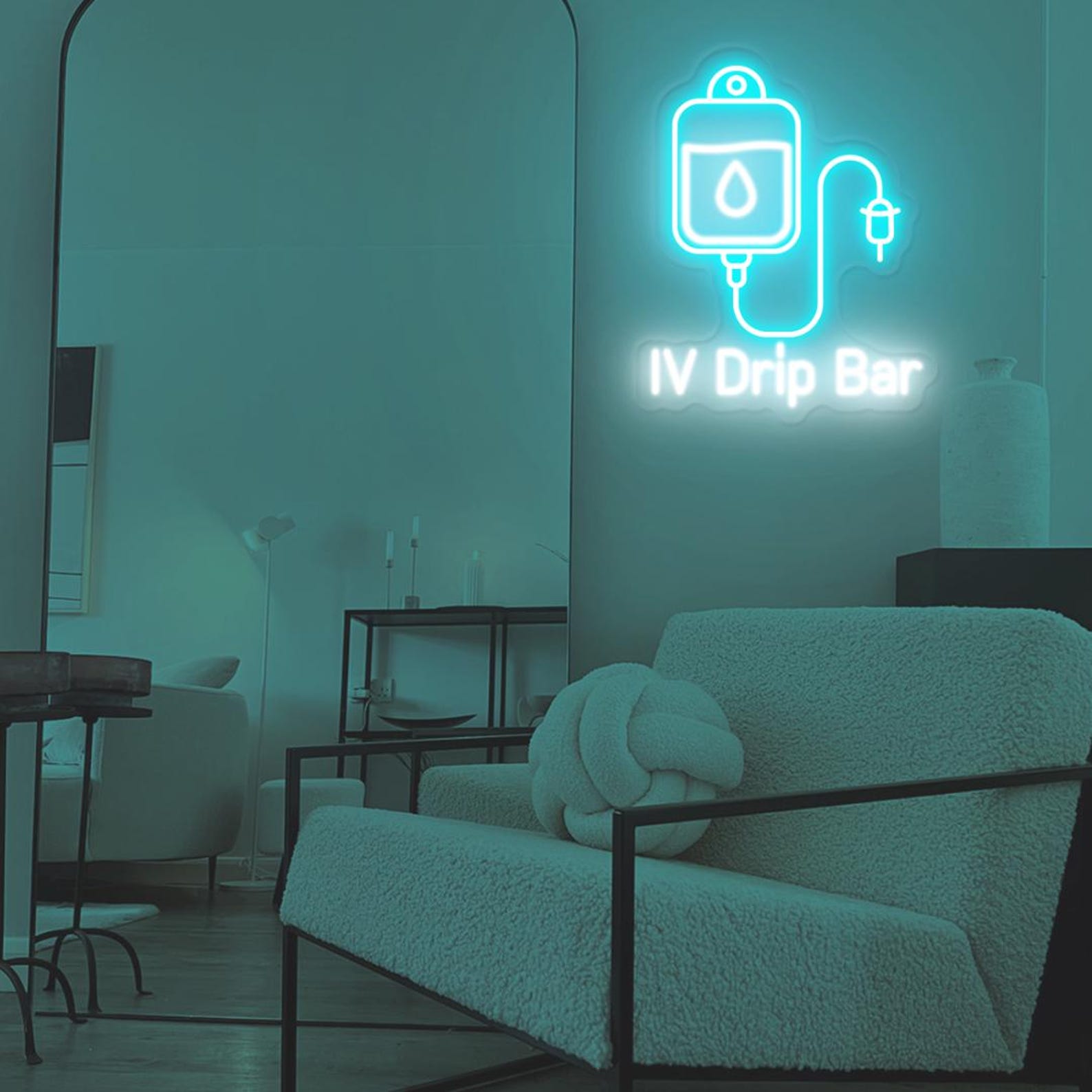 IV Drip Bar Neon Sign: Beauty Salon Decor, Nurse Injector Wall Art - Etsy