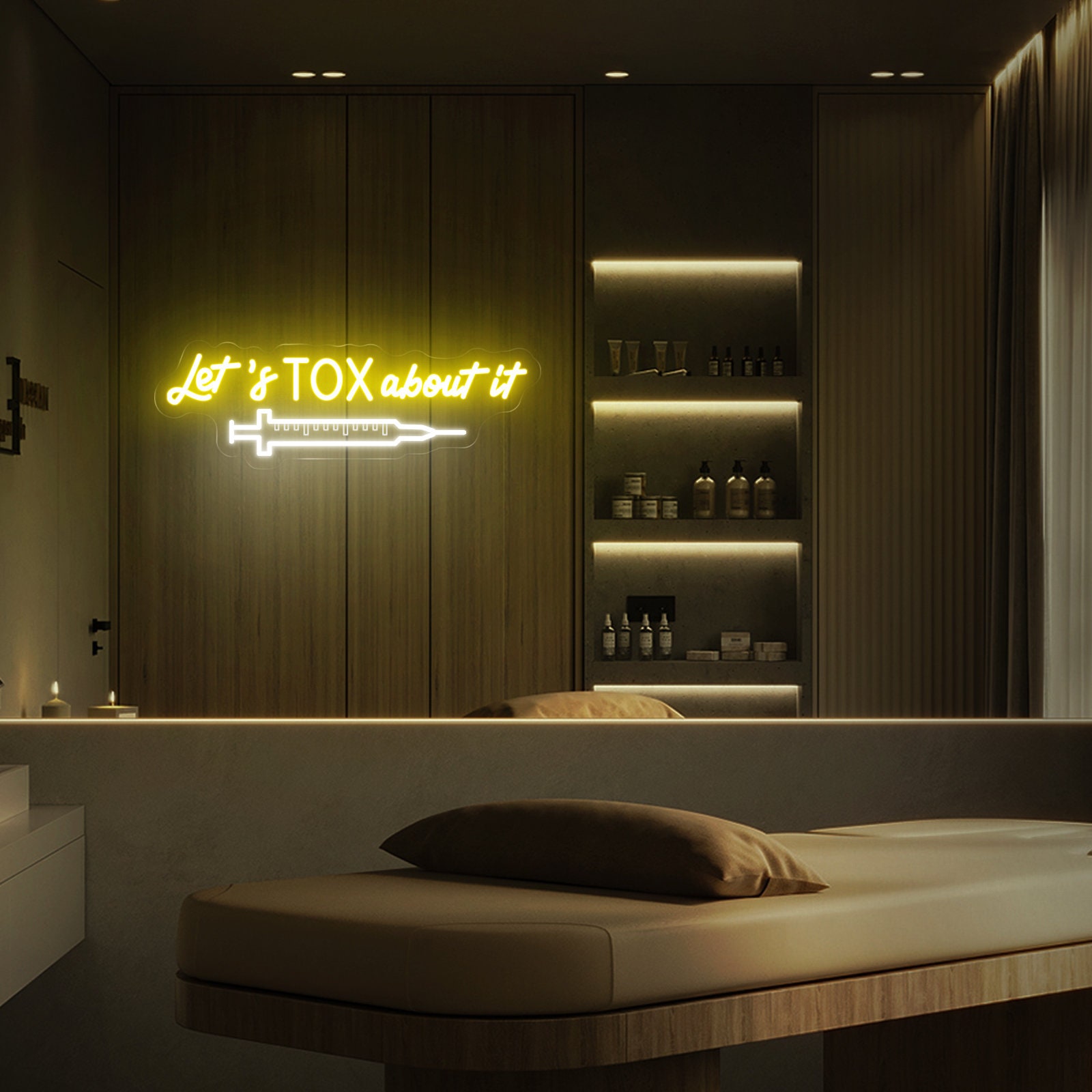 Lets TOX About It, Neon Lights Signs, Botox Sign, Botox Neon Sign, Med ...