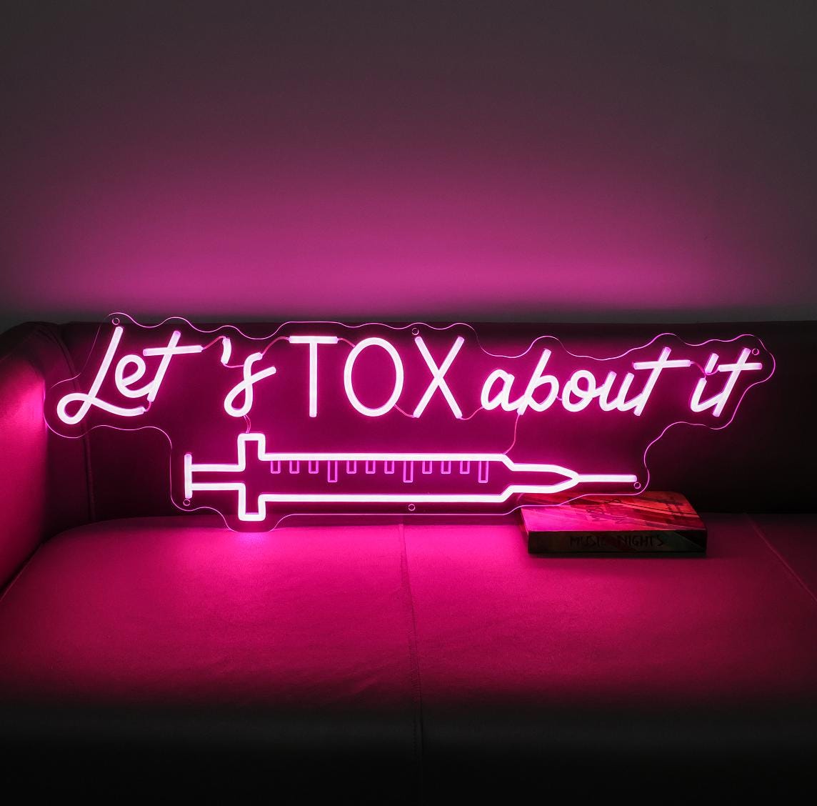 Lets TOX About It, Neon Lights Signs, Botox Sign, Botox Neon Sign, Med ...