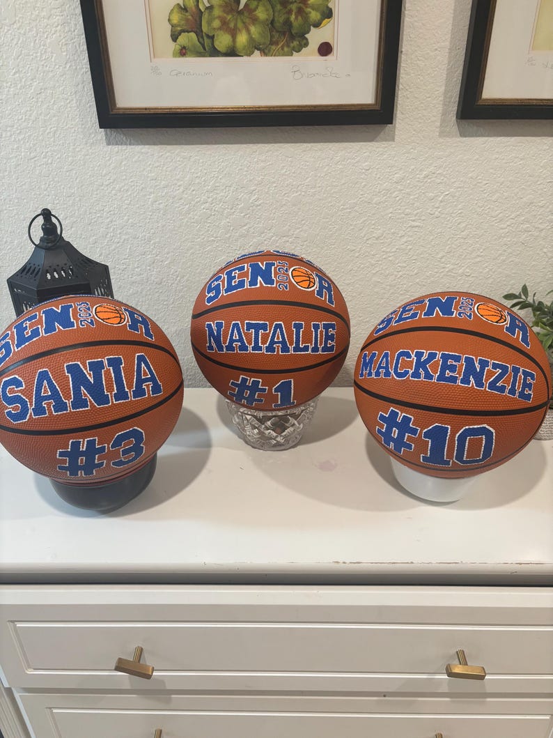 Senior Class Basketball Handpainted Custom Gift - Etsy