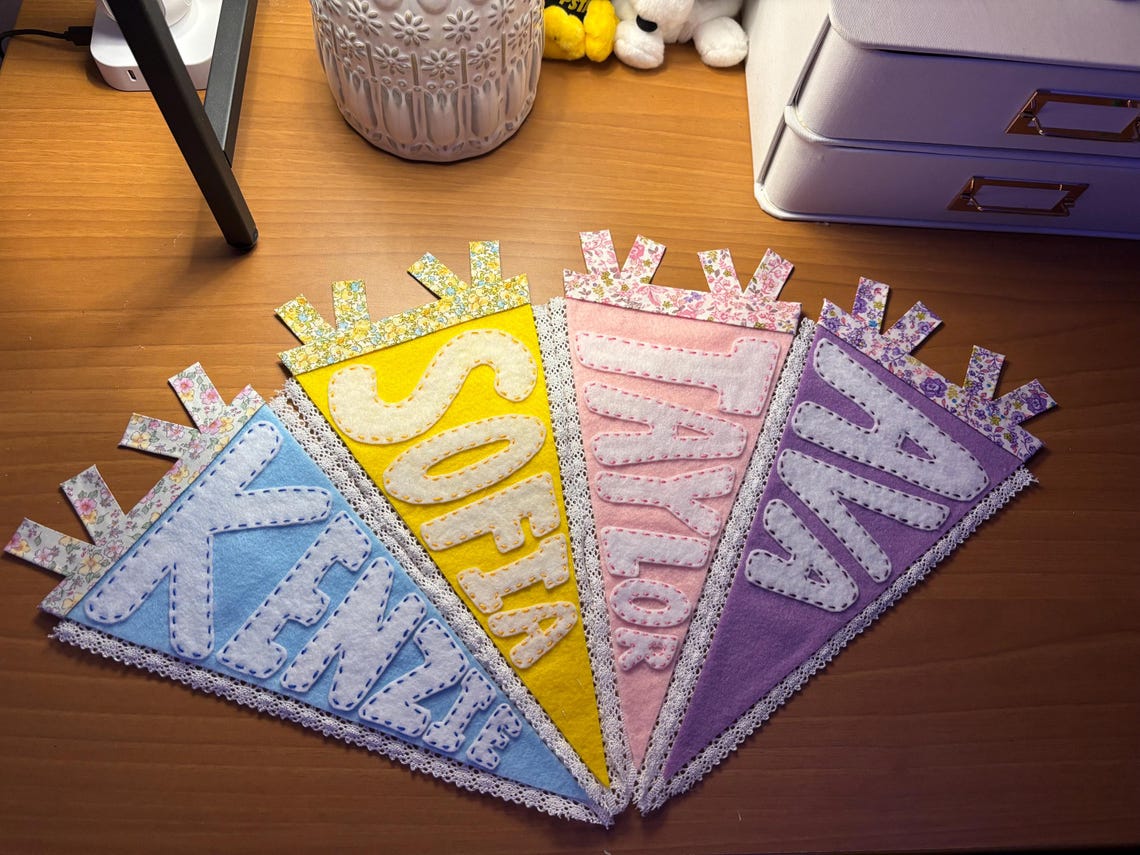 Custom Name Pennant Flag- Personalized College, Sorority, City, Name or ...