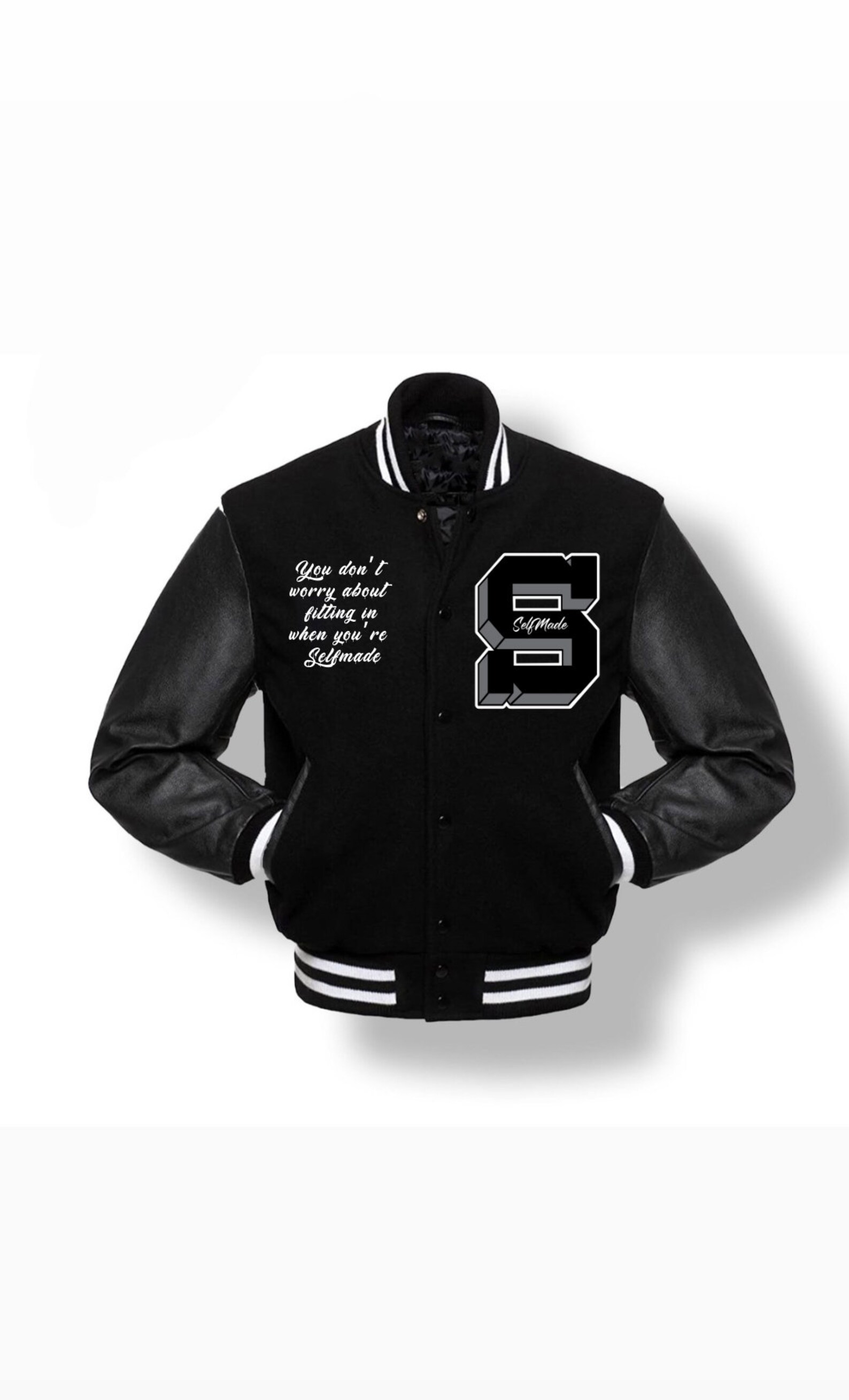 Selfmade “black Mamba” Varsity Jacket Unisex - Etsy