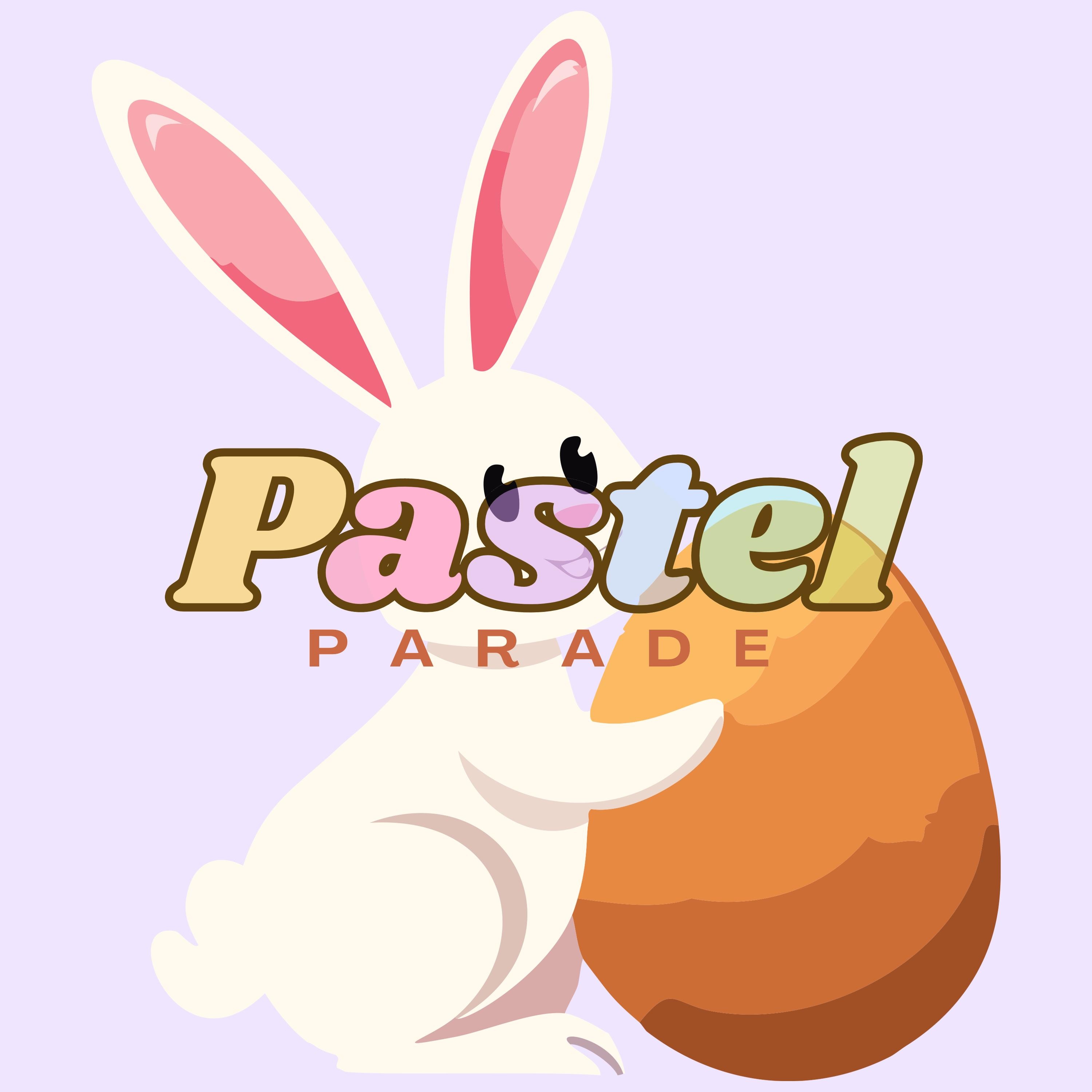 Easter Bunny Clipart, Bundle of 4 PNG, Spring Stationery Craft, Cute ...