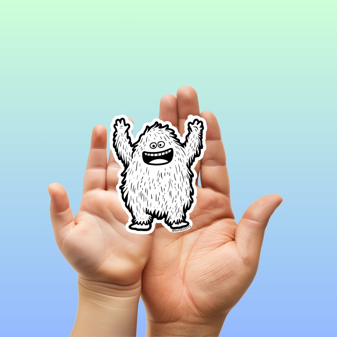Yeti Sticker, Big Foot, Bumper Sticker, Laptop, Iphone, Sasquatch ...