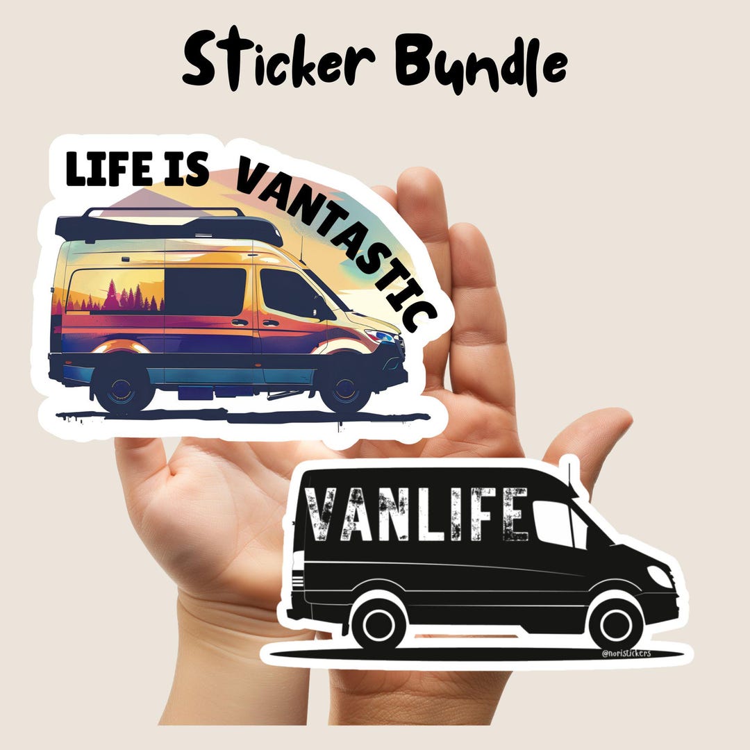 Vanlife Sticker, Life is Vantastic, Van Life, Mercedes Sprinter, Waterproof, Dishwasher Safe ...