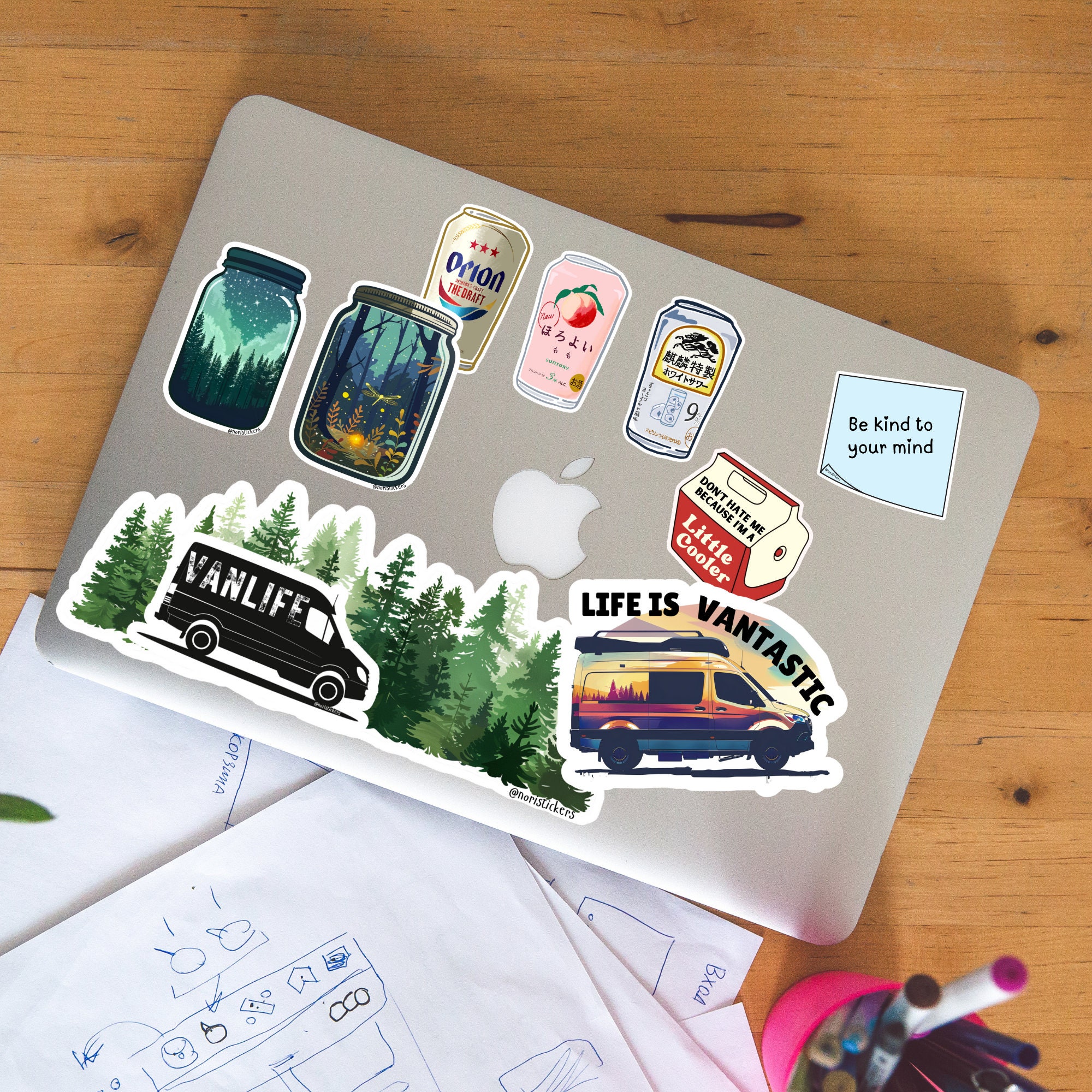 Firefly Mason Jar Sticker, Die Cut Label, Mini Sticker, Car Window ...