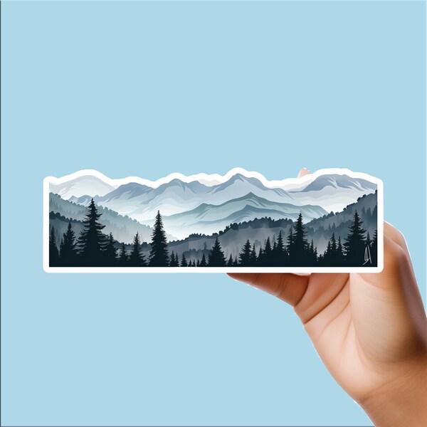 Mountain Sticker - Etsy