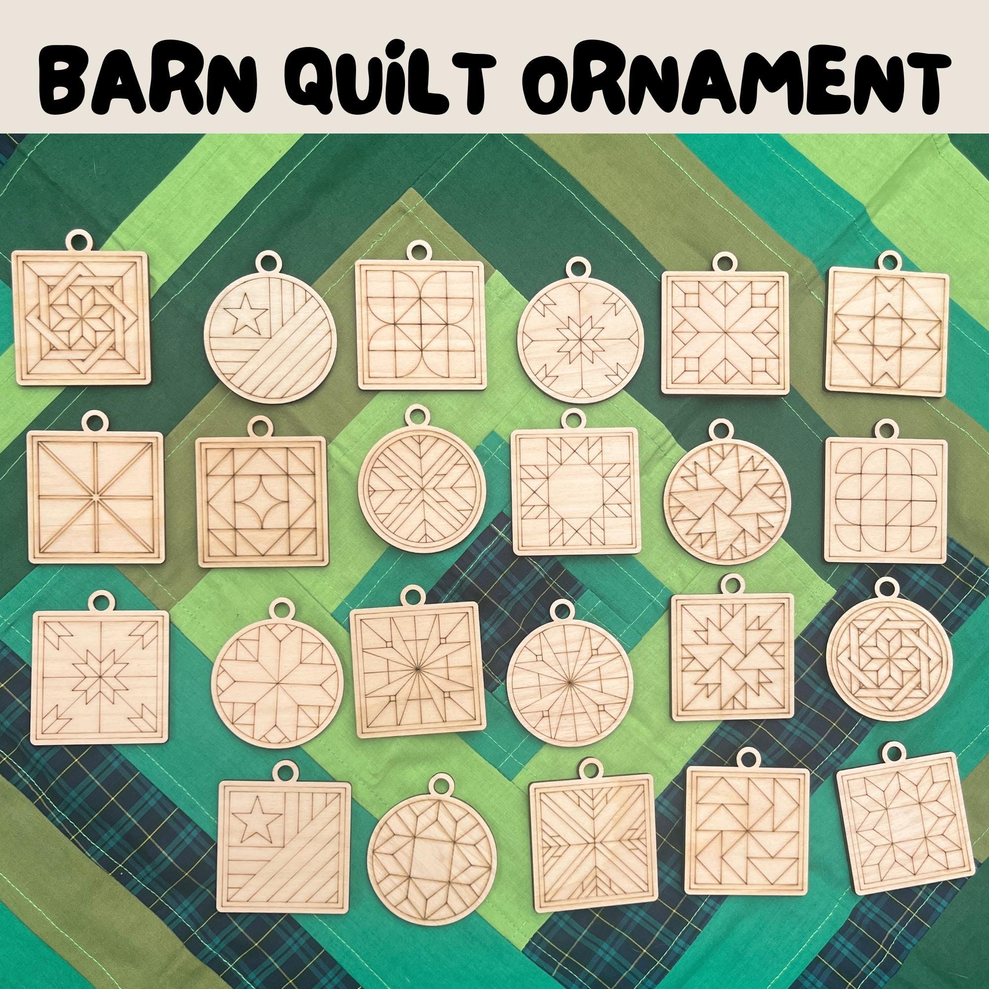 Barn Quilt Mosaics Ornaments: DIY Craft Supplies, Quilting, Laser Cut ...