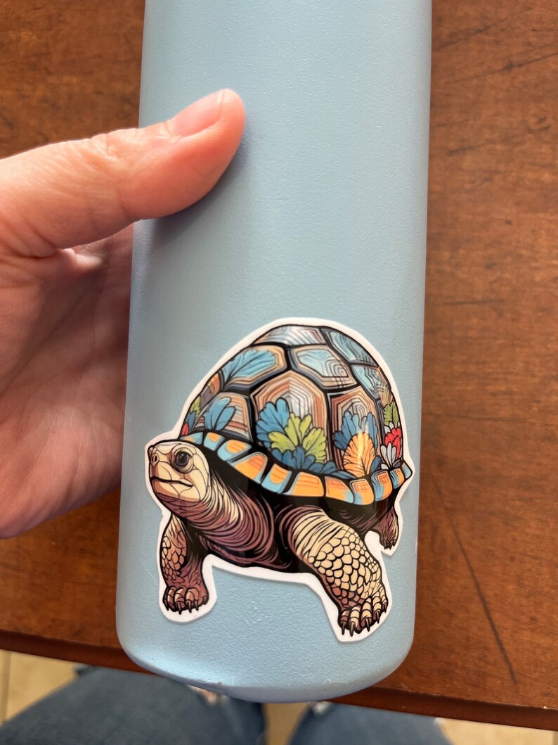 Tortoise Sticker, Waterproof Funny Gifts Water Bottle Laptop Funny ...
