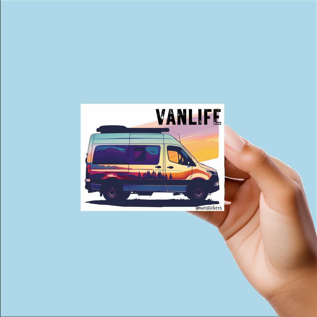 Van Life, Adventure is Calling, Vinyl Sticker Camper Camping, Van ...