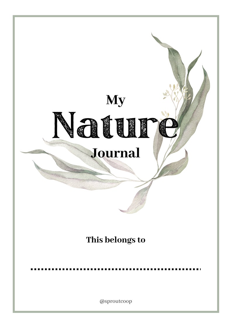 My Nature Journal + Nature Bingo PDF - Etsy