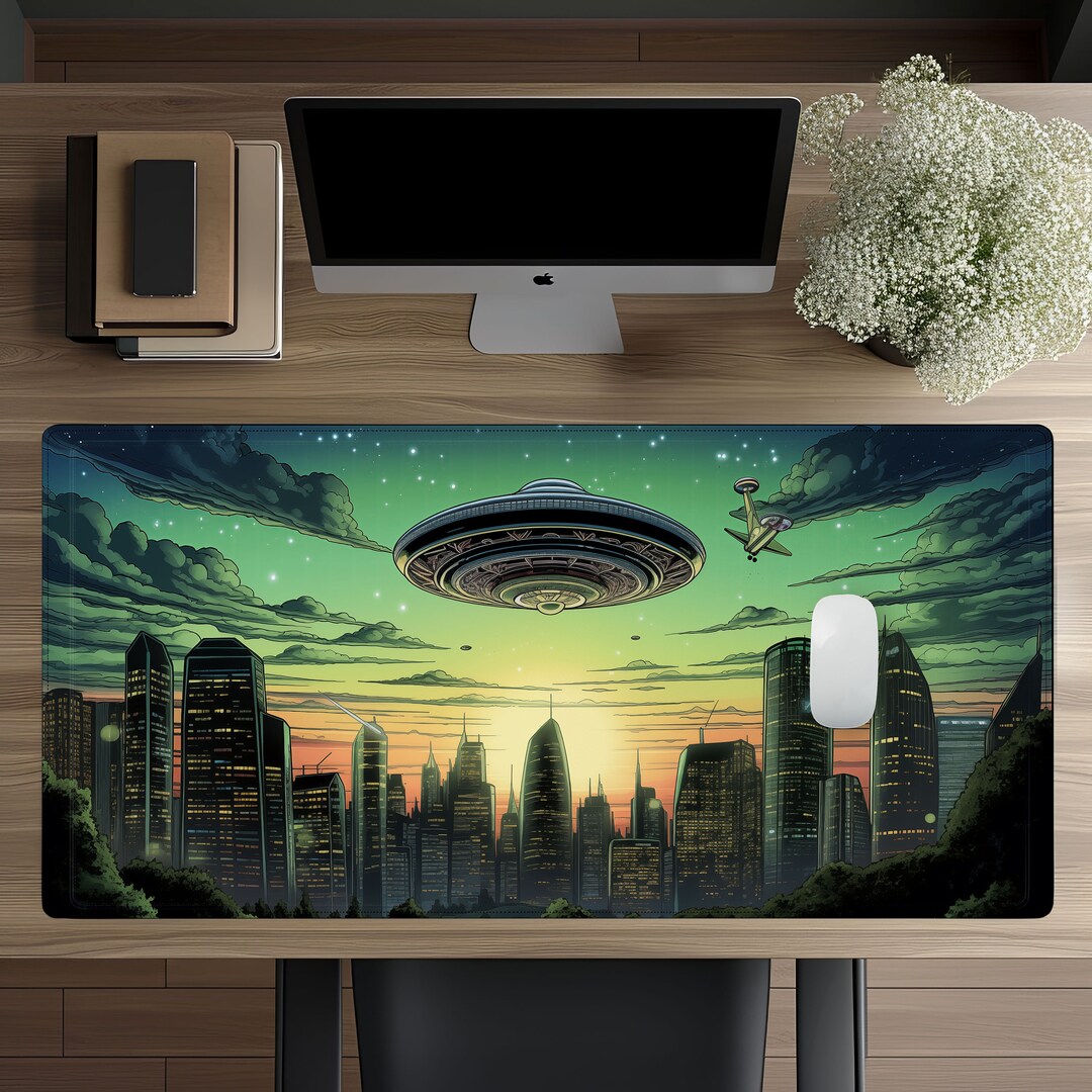 Alien Desk Mat, Aesthetic Desk Decor, Desk Accessories, Office Decor ...