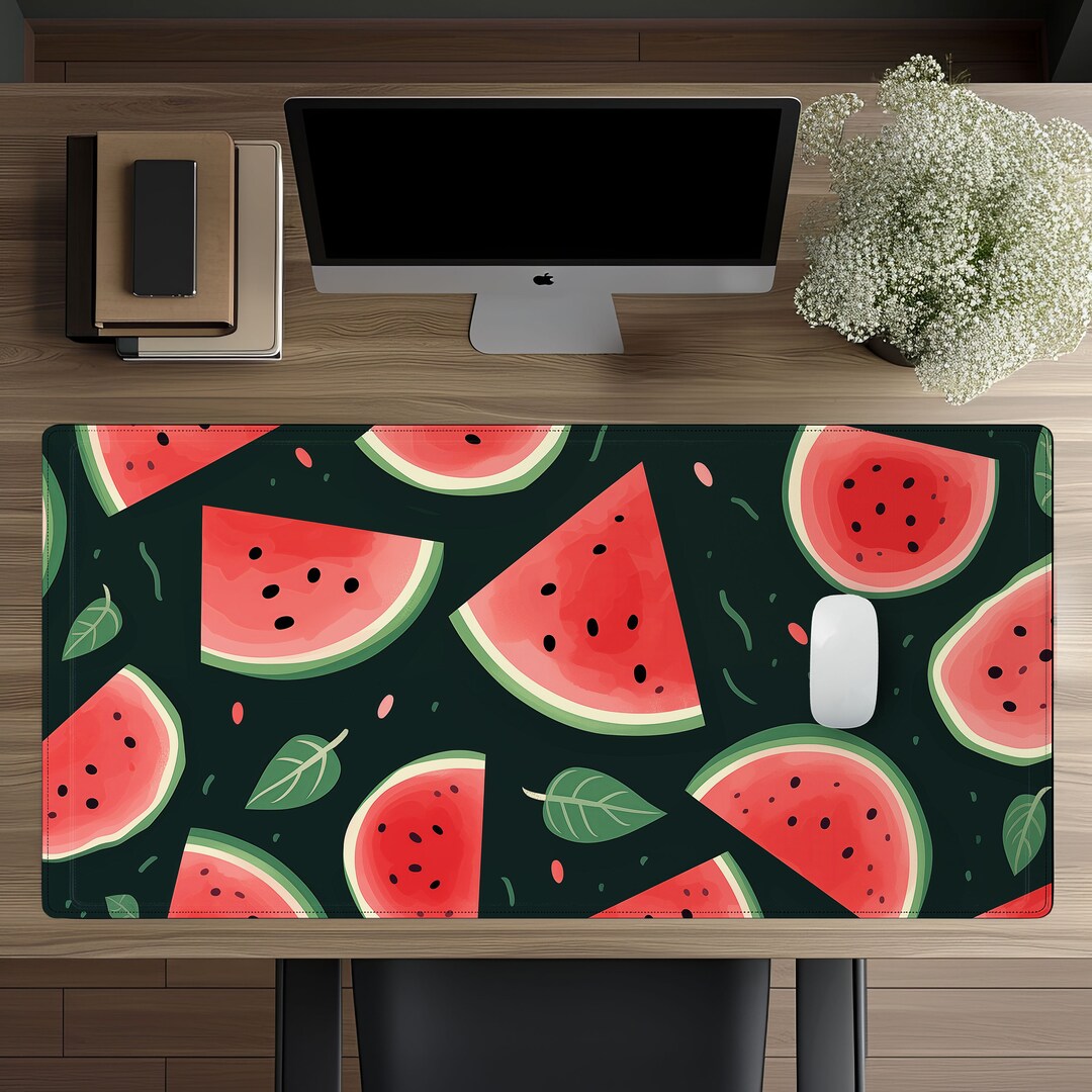 Watermelon Desk Mat, Aesthetic Desk Decor, Desk Accessories, Office ...