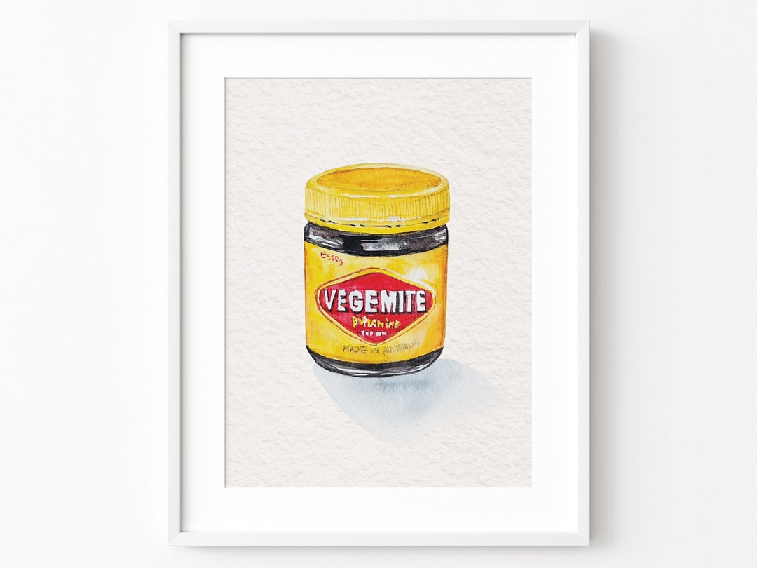 Vegemite Print, Digital Print File, Watercolour Print, Home Decor, Art ...