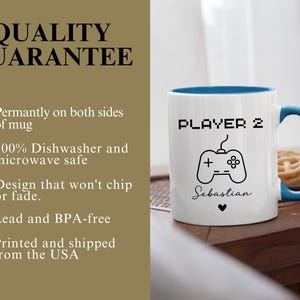 Gamer Couple Mugs, Player 1 Player 2 Mugs, Matching Gaming Mugs, Retro ...