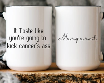 Custom Cancer Fighter Gift Cancer Warrior Cancer Get Well Mug Cute Get ...