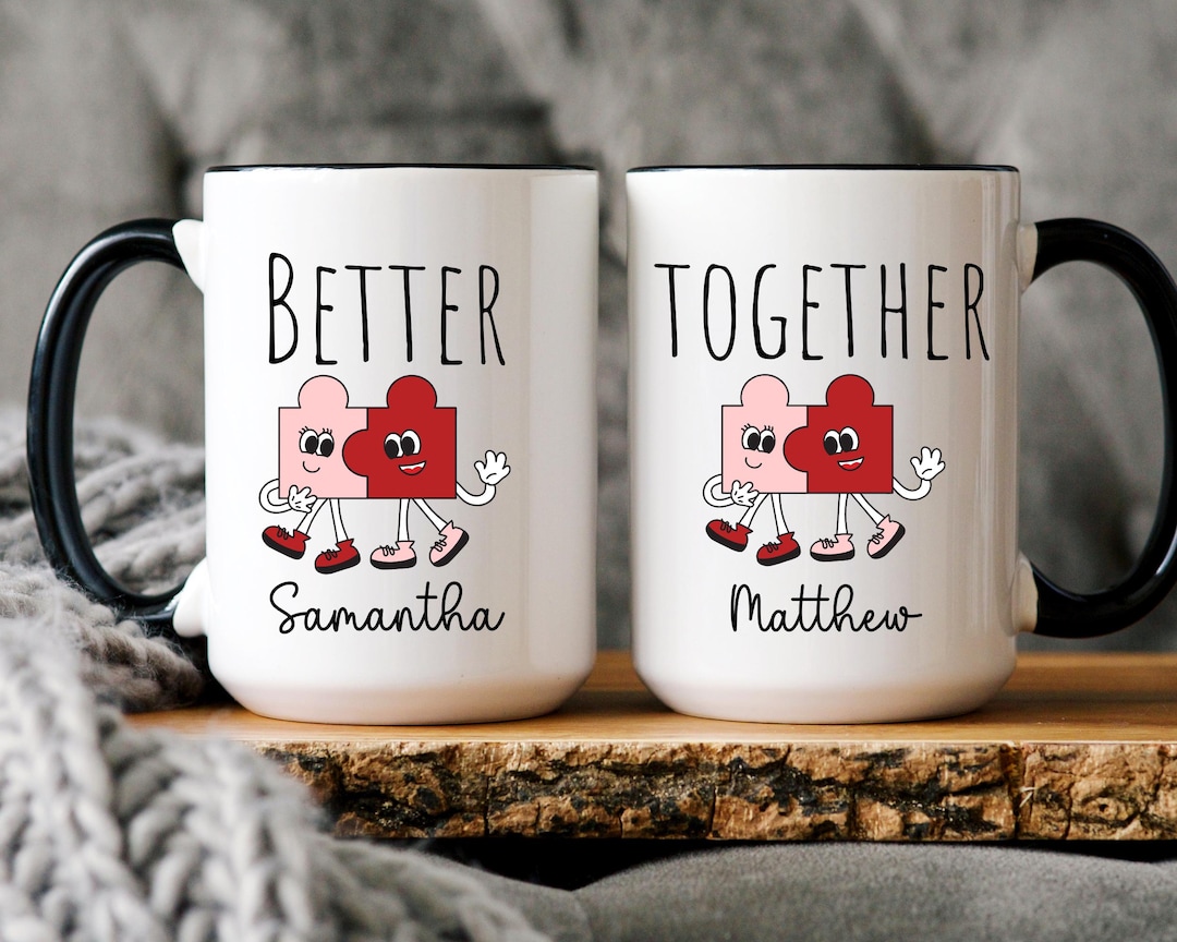 Personalized Couple Mugs,better Together Mug Set,matching Coffee Mugs ...