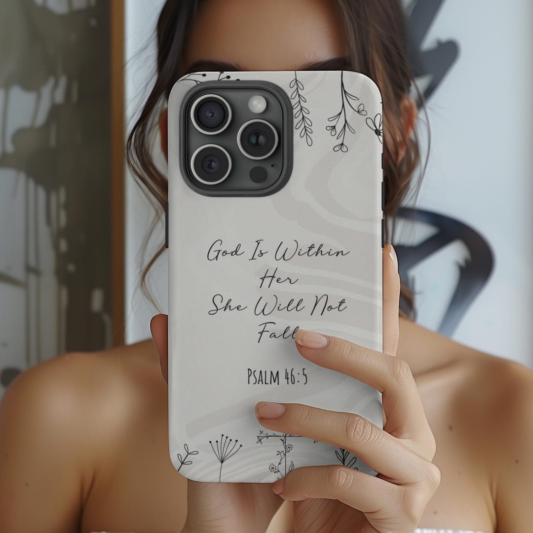 God is Within Her Phone Case, Christian Phone Case, Bible Verse Phone ...
