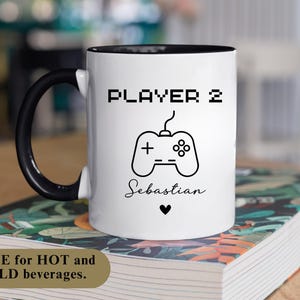 Gamer Couple Mugs, Player 1 Player 2 Mugs, Matching Gaming Mugs, Retro ...