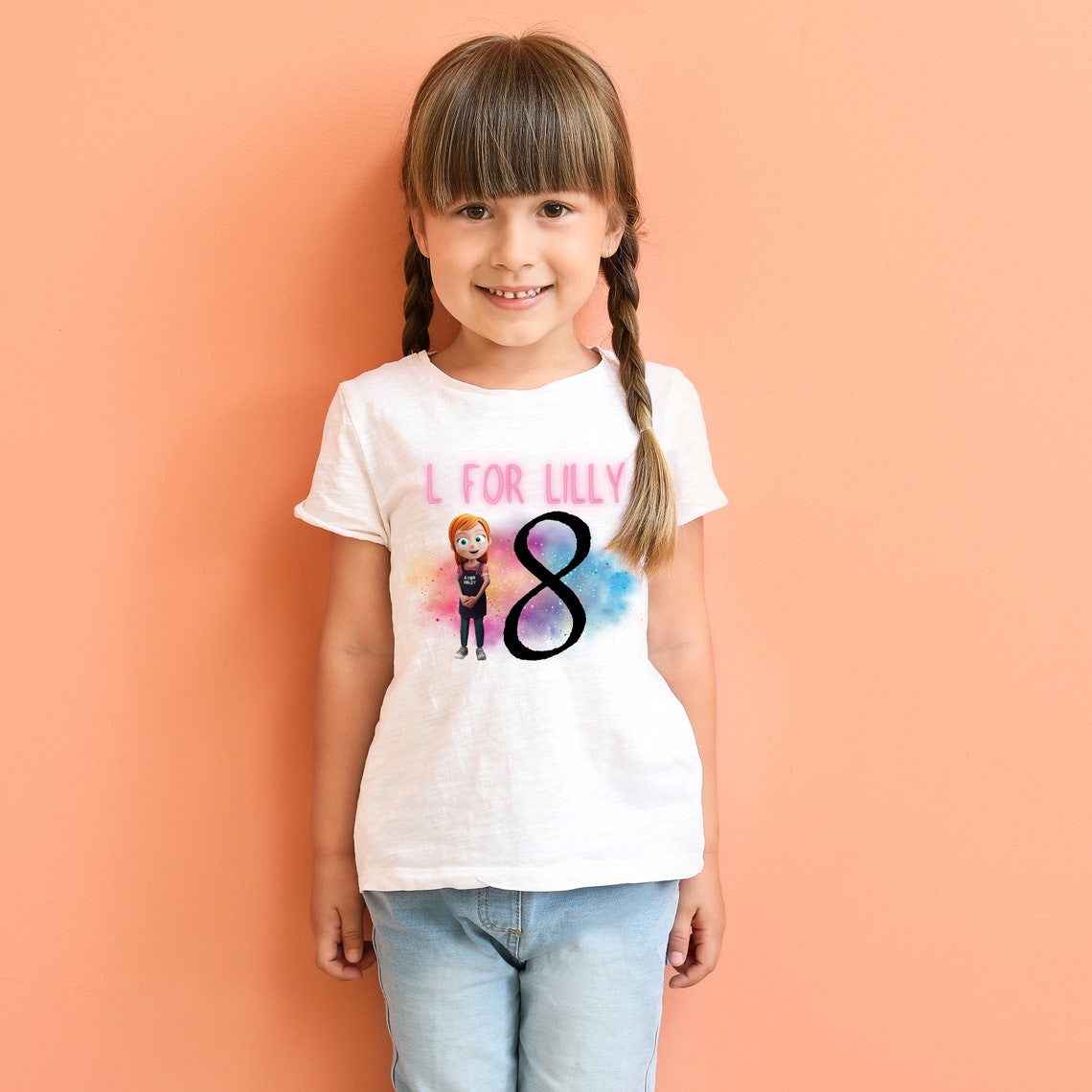 A for Adley Custom Birthday Shirt With FREE Digital Birthday Invitation ...