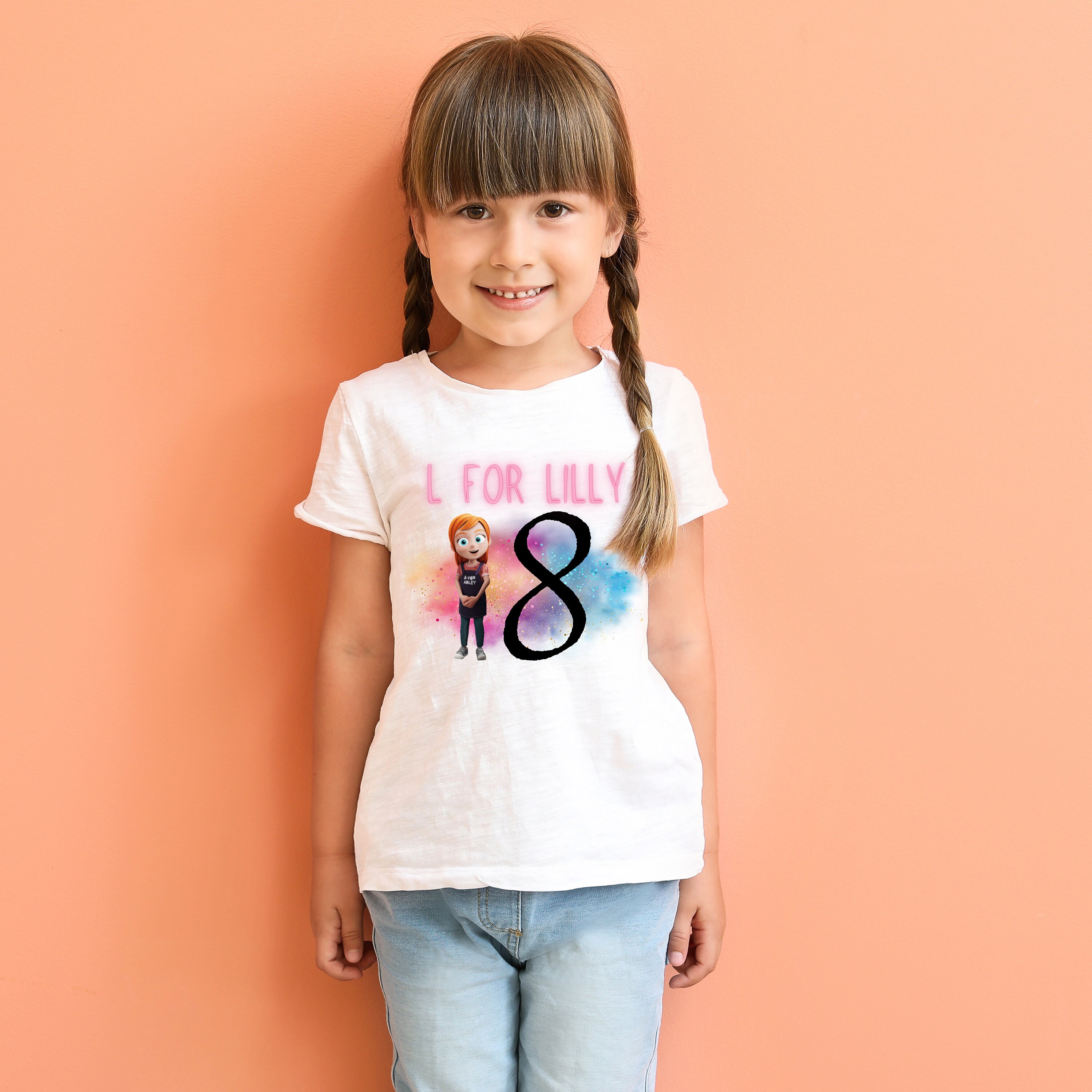 A for Adley Custom Birthday Shirt With FREE Digital Birthday Invitation ...