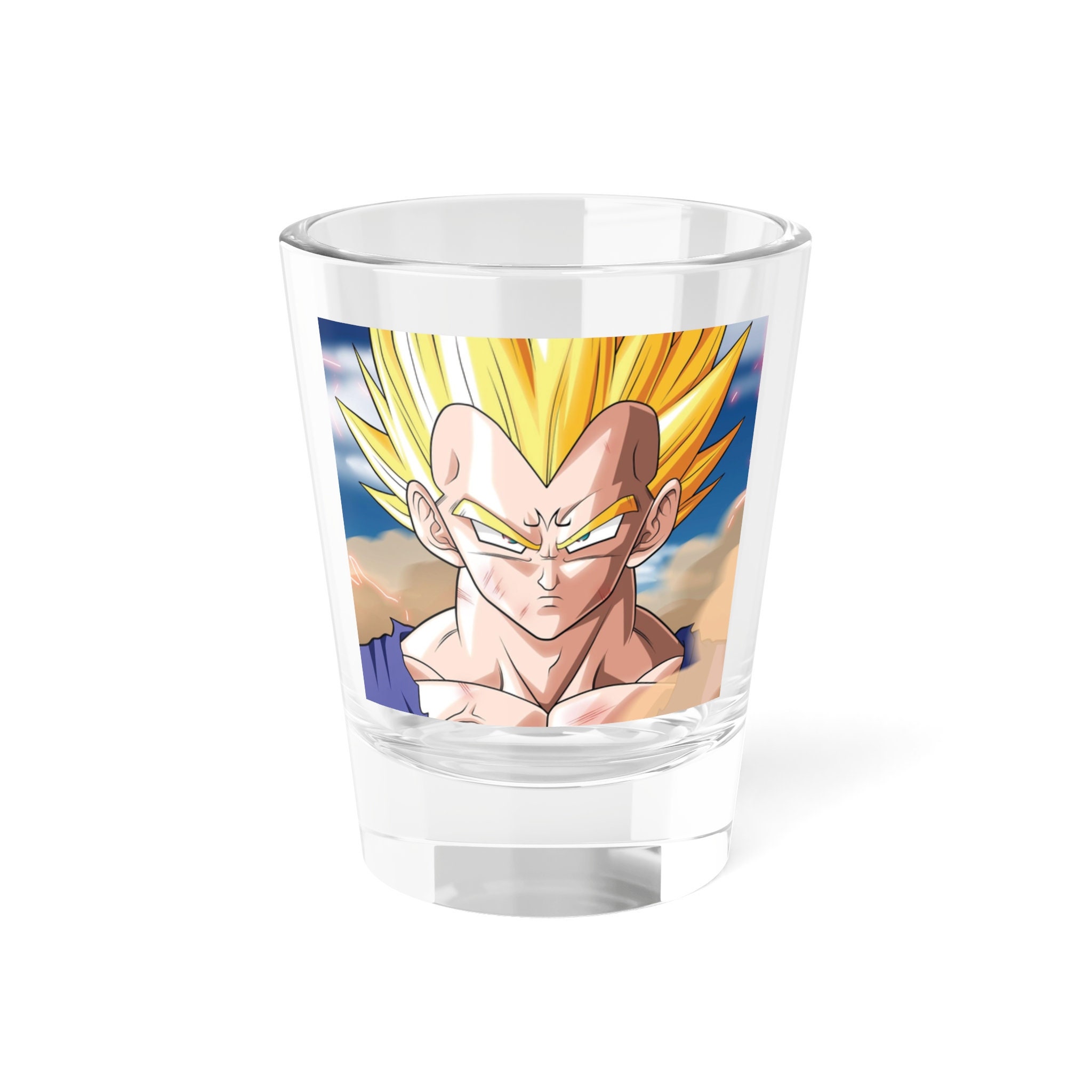 Majin Vegeta Shot Glass, 1.5oz Anime Shot Glass Vegita Shot Glass - Etsy