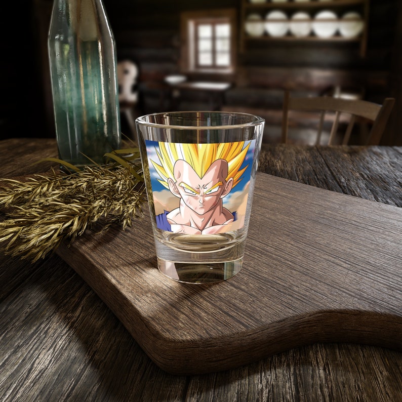 Majin Vegeta Shot Glass, 1.5oz Anime Shot Glass Vegita Shot Glass - Etsy